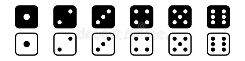 Game Dice Icon Set Simple Design Vector Stock Vector Illustration Of Vector Cube 252635558
