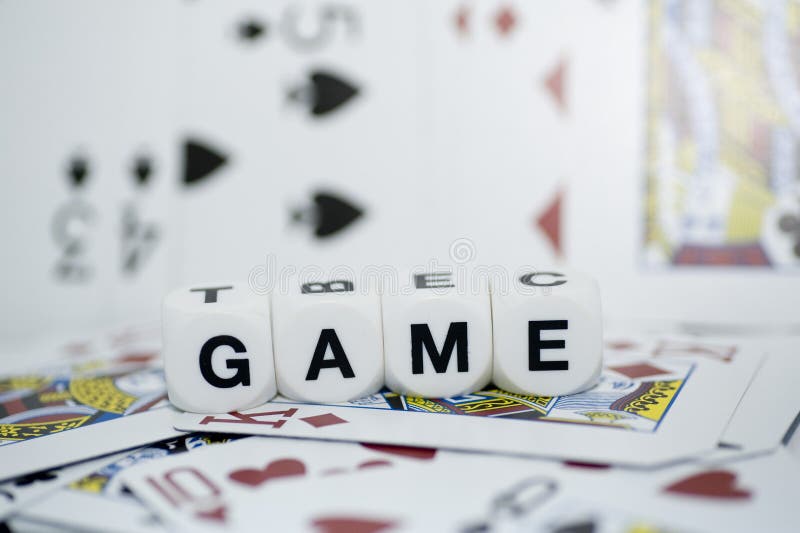 Game, dice letters stock image. Image of definitions - 79804757