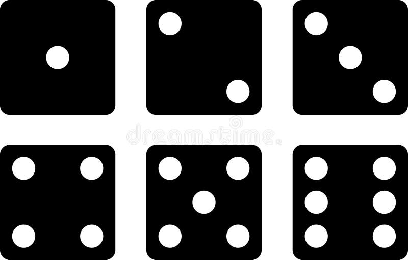 Game Dice. Set of Ludo Dices Collection from One To Six. Vector ...