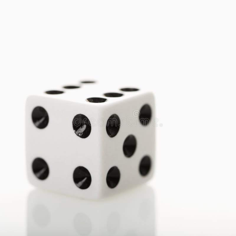 Game die. stock image. Image of indoors, single, dice - 3531837