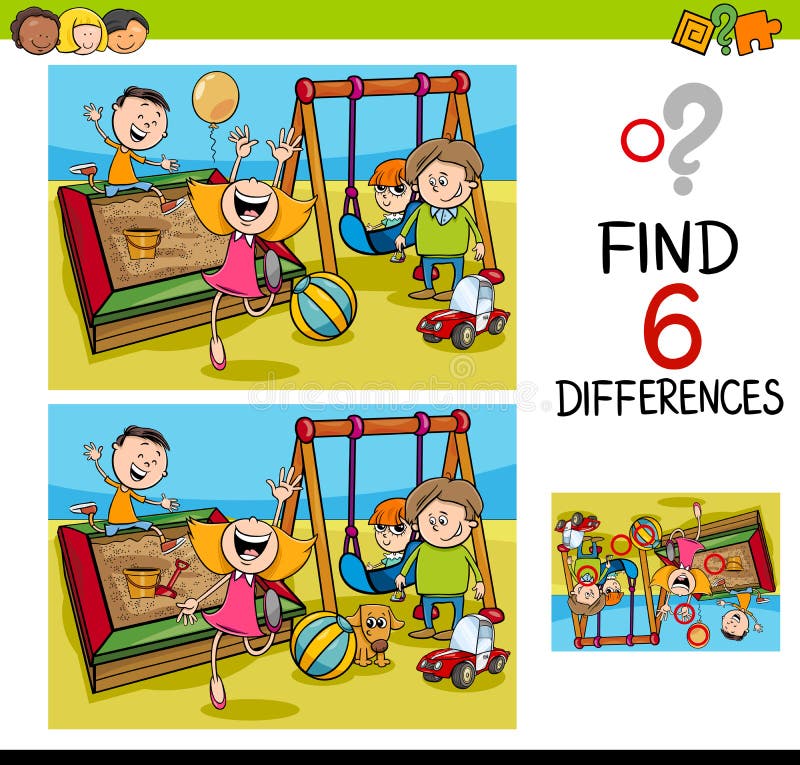 Differences Task For Kids Royalty Free Vector Image
