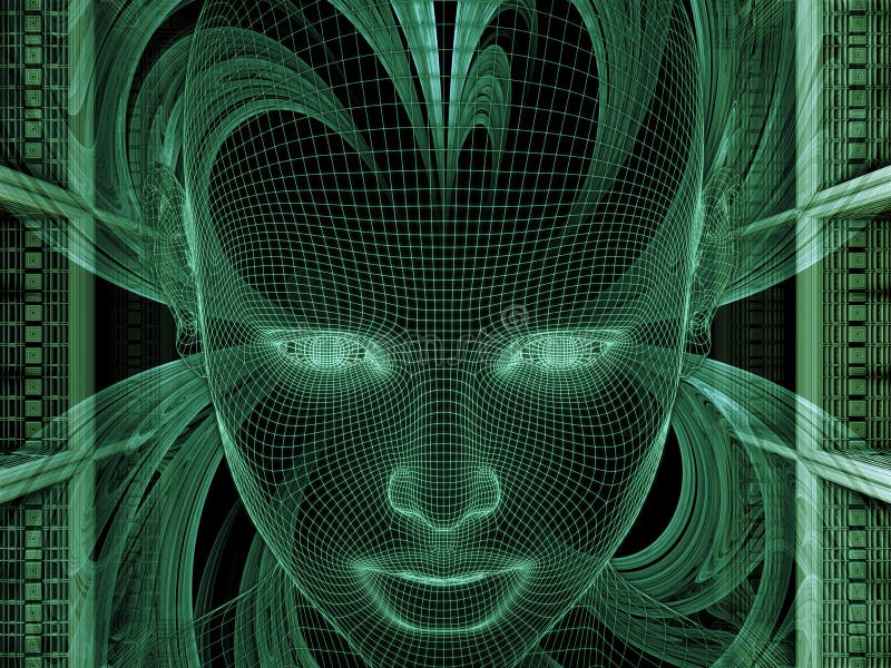 Game of Digital Identity stock illustration. Illustration of round ...