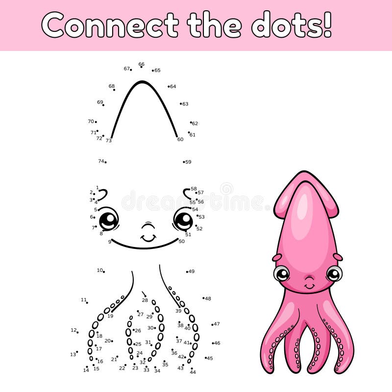 Squid Worksheet Stock Illustrations – 225 Squid Worksheet Stock ...