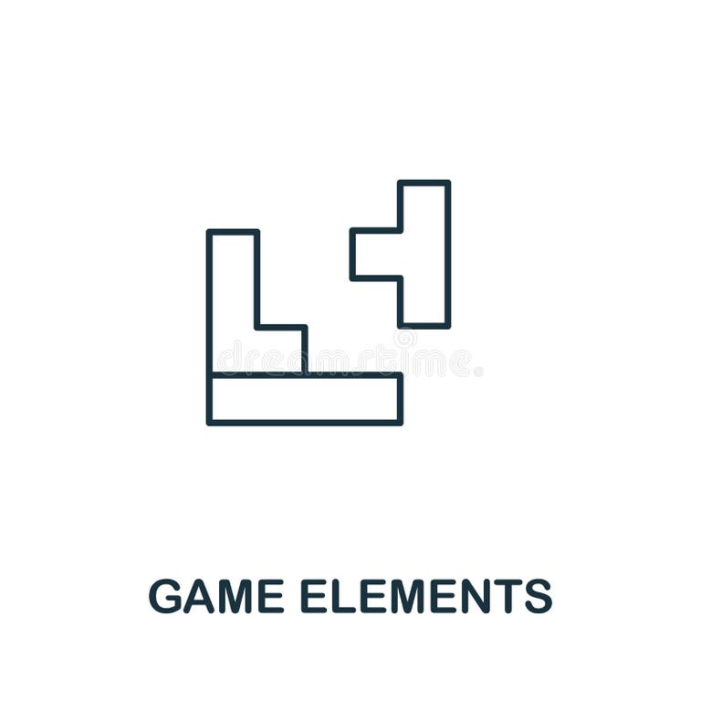 Game Elements Vector Icon Symbol. Creative Sign from Gamification Icons ...