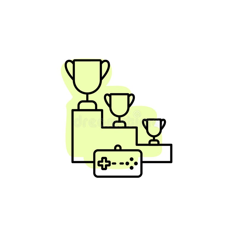Game, Event, Rewards, Game Controller with Color Shadow Vector Icon in ...