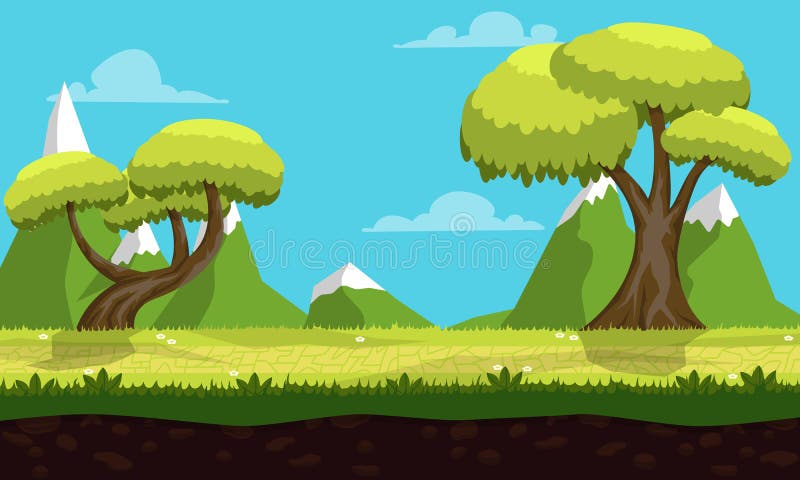 Game Forest Background stock vector. Illustration of animation - 104143465