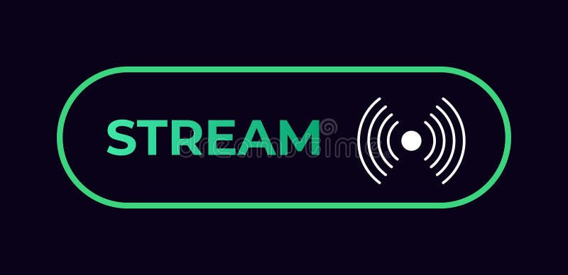 Game Frame. Stream Overlay Banner with Button UI Template. Futuristic ...