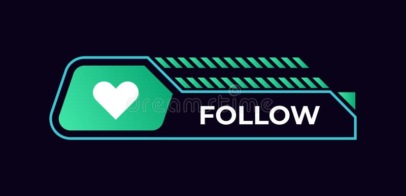 Game Frame. Stream Overlay Banner with Button UI Template. Futuristic ...