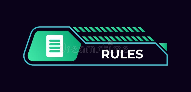 Game Frame. Stream Overlay Banner with Button UI Template. Futuristic ...