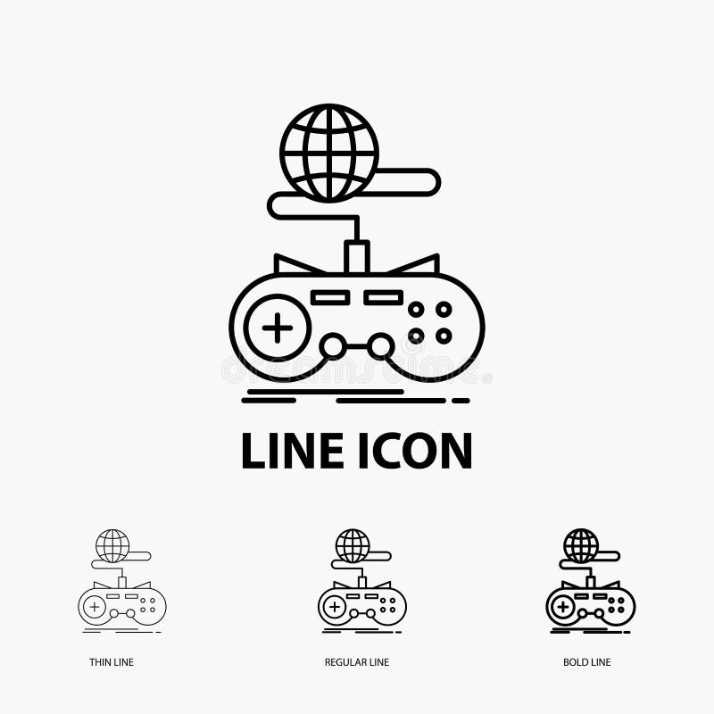 Game, Gaming, Internet, Multiplayer, Online Icon in Thin, Regular and ...