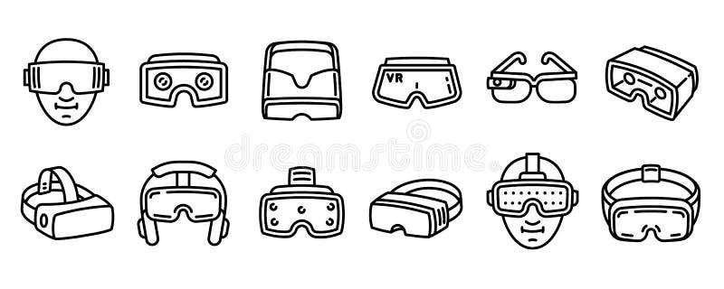 Vr Goggles Outline Stock Illustrations – 1,621 Vr Goggles Outline Stock ...