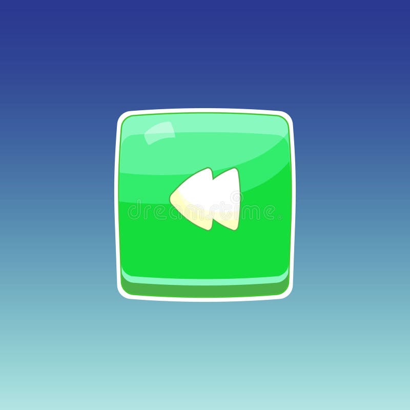 Game green button stock vector. Illustration of rate - 84200127