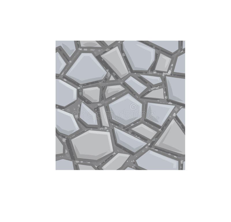 Game Ground with Paving Stone Texture Isolated on White Stock Vector ...