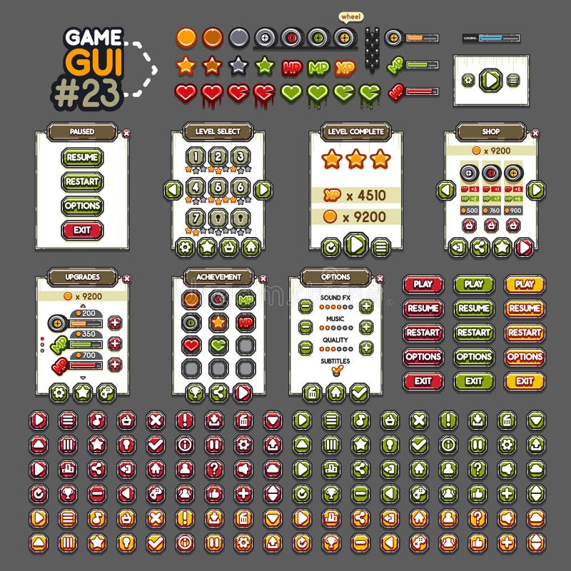 Video Game Health Level Stock Illustrations – 141 Video Game Health ...