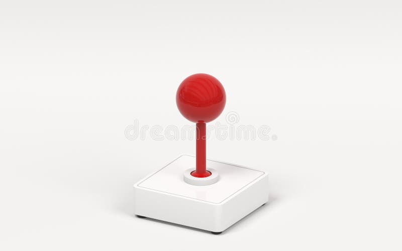 Game Hand Control, Joystick Equipment, 3d Rendering Stock Illustration ...