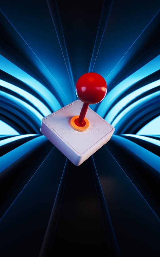 Game Hand Control, Joystick Equipment, 3d Rendering Stock Illustration ...