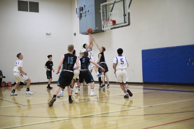 High School Basketball Game Editorial Image - Image of tournament, team ...