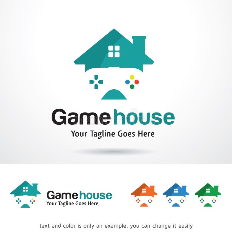 Game House Logo Template Design Vector Stock Vector - Illustration of ...