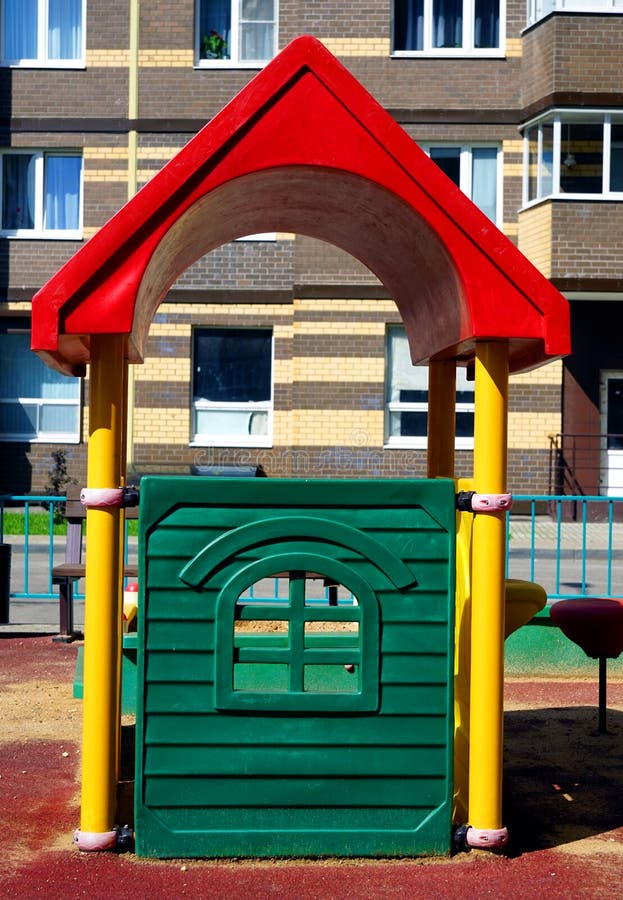 Game house on playground stock photo. Image of summer - 158200542