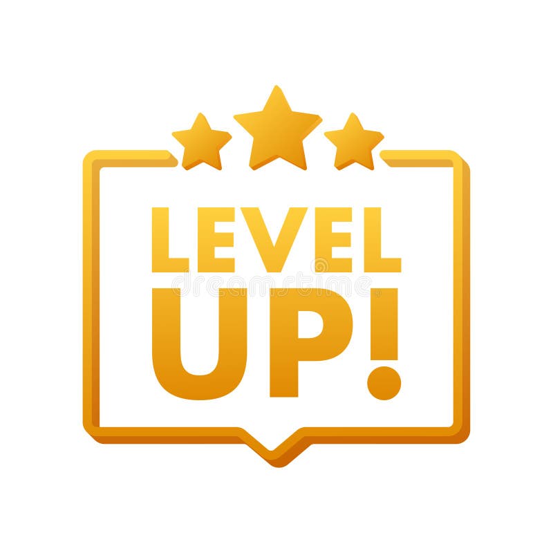 Game Icon Bonus. Level Up Icon, New Level Logo. Vector Illustration ...