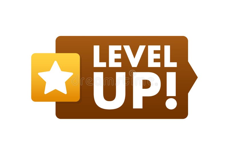 Game Icon Bonus. Level Up Retro Icon, New Level Logo. Vector ...