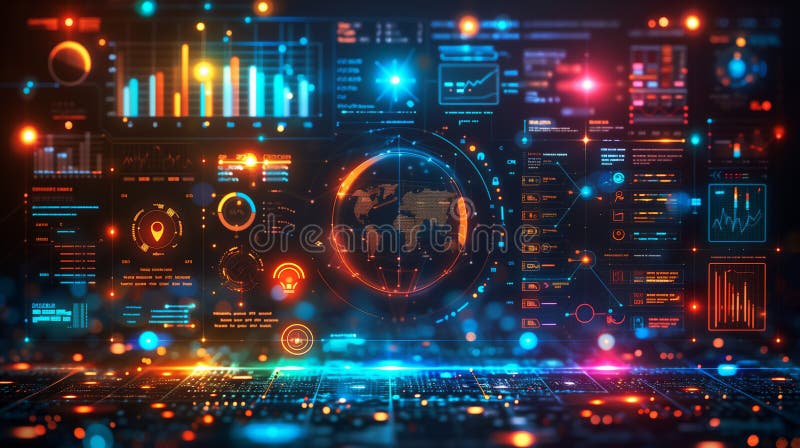 Game Icon Infographic Technology Background Generative AI Stock ...