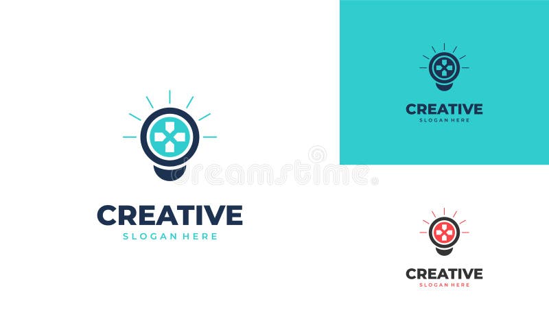Game Idea Logo Design Concept Vector Stock Vector - Illustration of ...