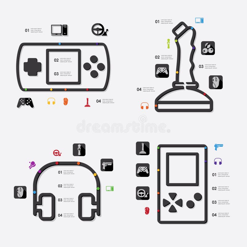 Game infographic stock vector. Illustration of communication - 56924515
