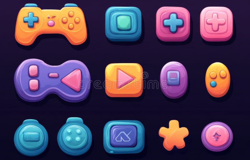 The Game Interface Boasts Colorful, Glossy Buttons Resembling Candy ...