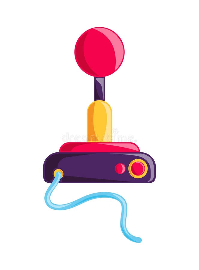 Game joystick retro icon stock vector. Illustration of control - 270655133