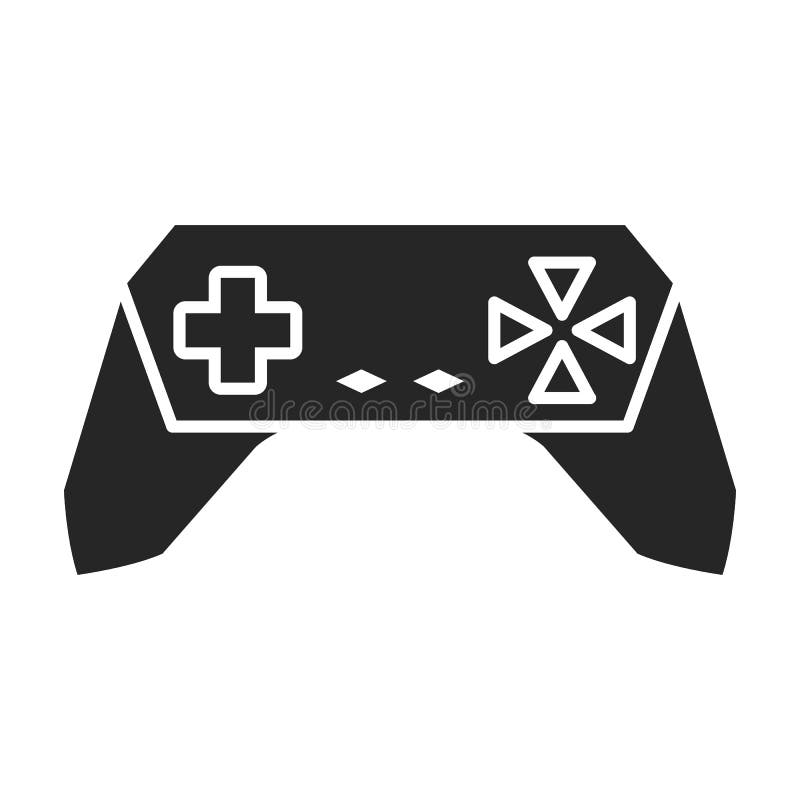 Game of Joystick Vector Icon.Black Vector Icon Isolated on White ...