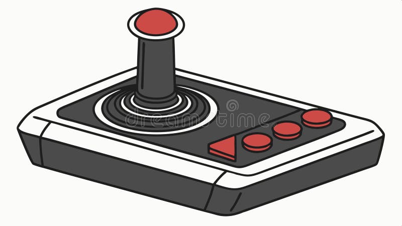 Game Joystick Vector, Retro Controller, Vintage Gaming, Arcade Device ...