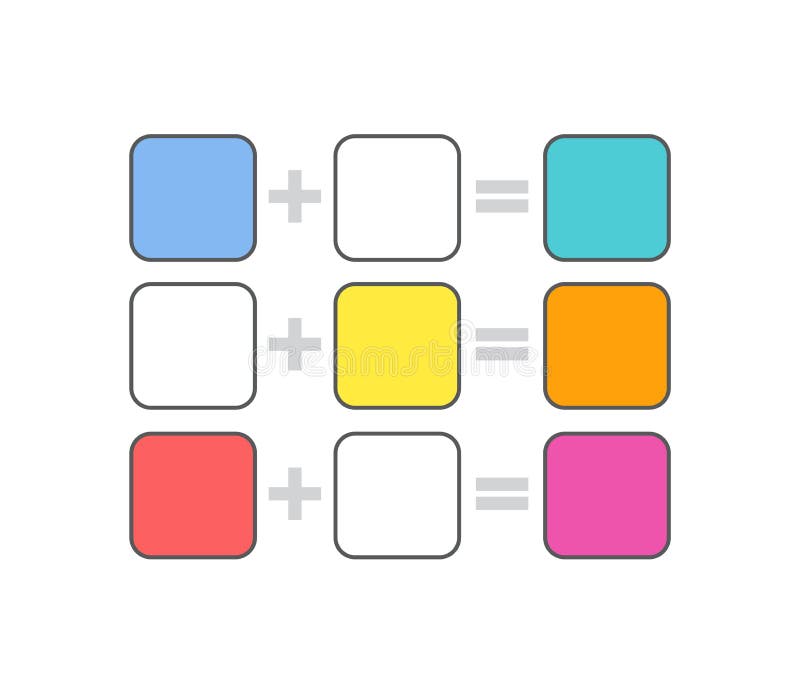 Game for Kids. Color Mixing Stock Vector - Illustration of element ...