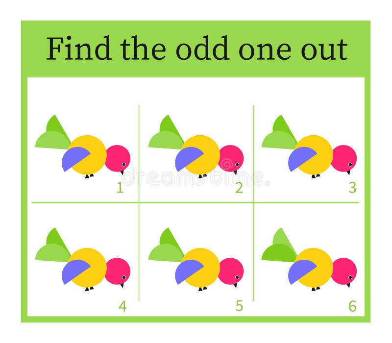Game for Kids. Task for Development of Attention and Logic. Cartoon ...