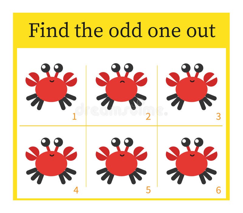 Game for Kids. Task for Development of Attention and Logic. Vector ...