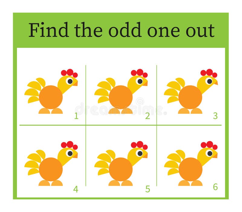 Game for Kids. Task for Development of Attention and Logic. Vector ...