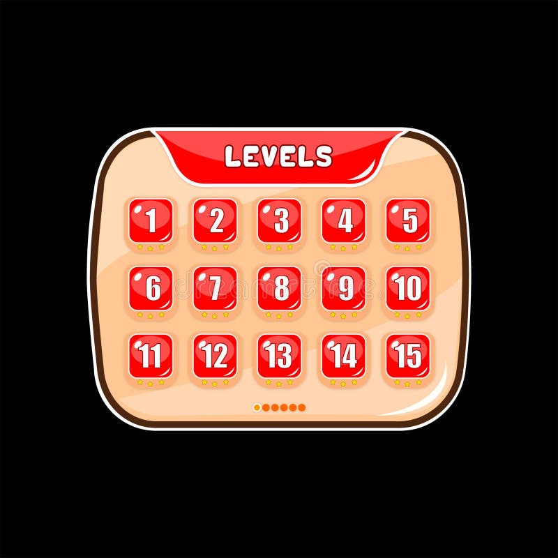 Game Levels ui kits design stock illustration. Illustration of assets ...