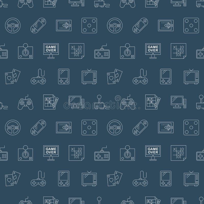 RPG PC game line icons stock illustration. Illustration of ancient ...