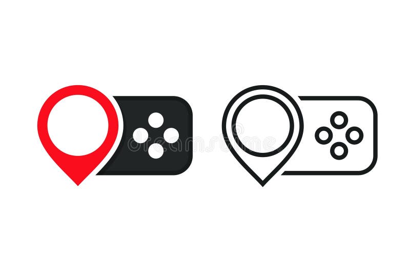 Game Location Icon. Illustration Vector Stock Vector - Illustration of ...