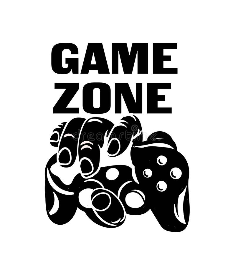 Game logo black stock vector. Illustration of vector - 269541807