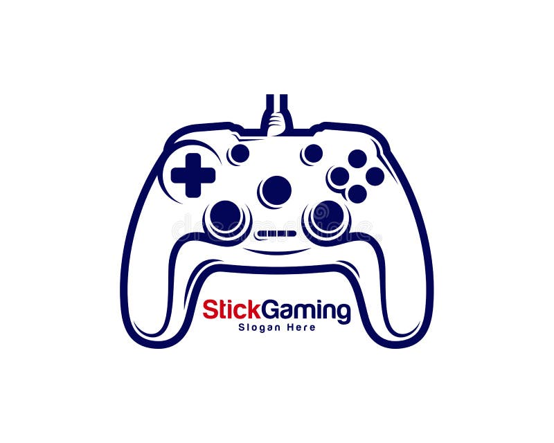 Game Logo Template Vector. Joystick Design Icon. Stylized Joystick ...