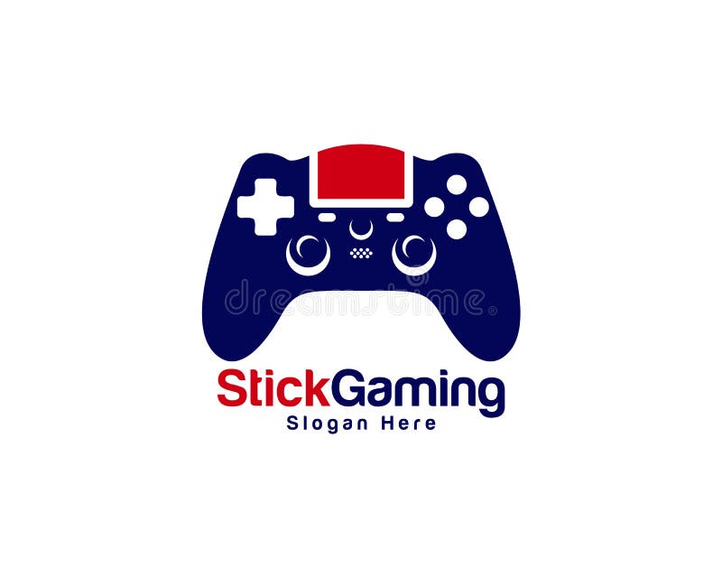 Game Logo Template Vector. Joystick Design Icon. Stylized Joystick ...