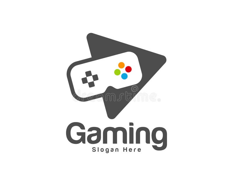 Game Logo Template Vector. Joystick Design Icon. Stylized Joystick ...