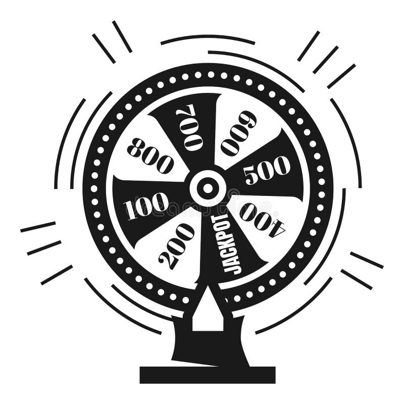 Game Lucky Wheel Icon, Simple Style Stock Vector - Illustration of ...