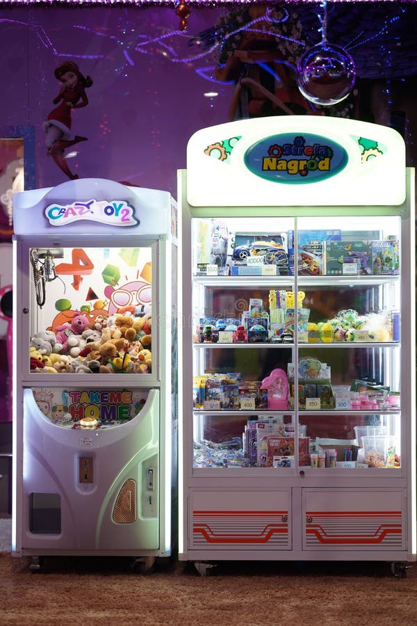 Game Machine and a Case with Prices Inside the Lider Indoor Playground ...