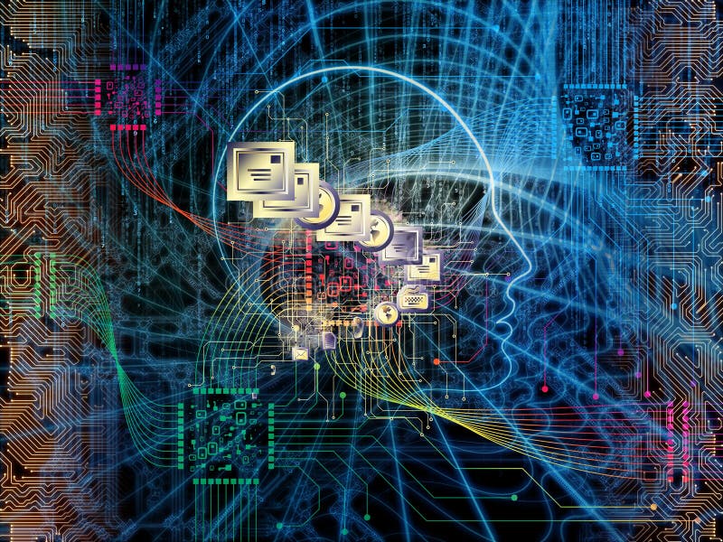 Game of Machine Consciousness Stock Illustration - Illustration of ...