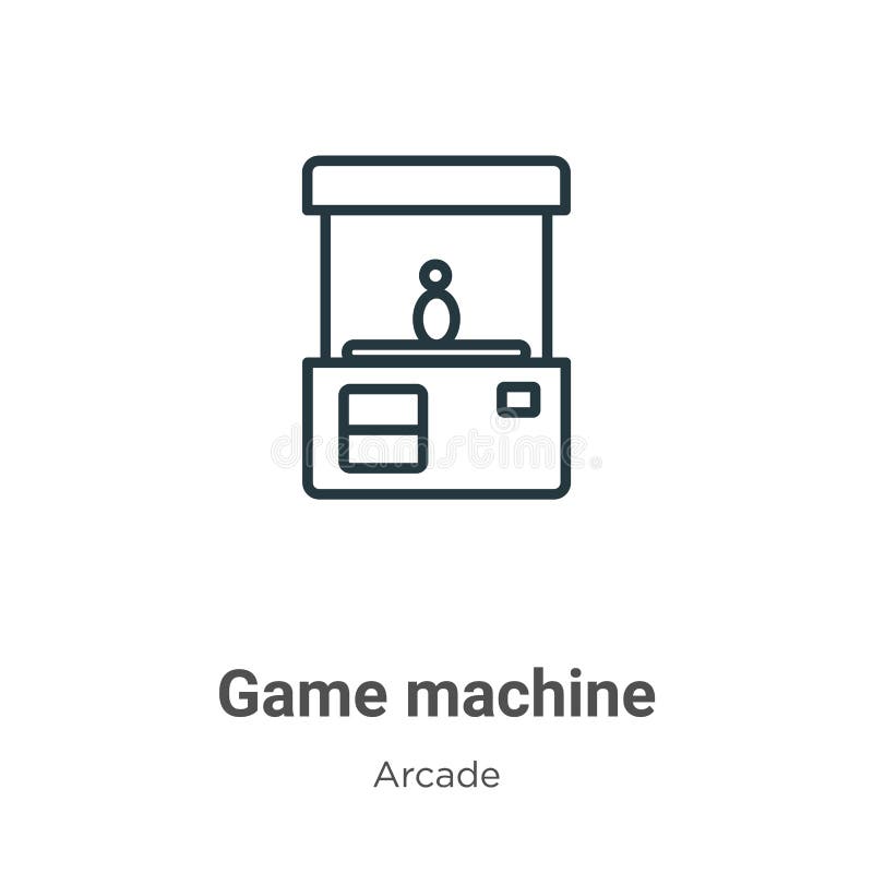 Arcade Machine Icon in Filled, Thin Line, Outline and Stroke Style ...