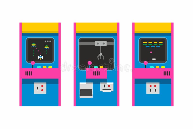 Game Machines Collection stock vector. Illustration of classic - 247653952