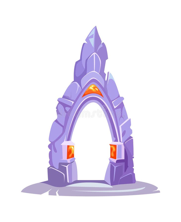 Game Magic Portal Arch stock vector. Illustration of door - 282295205