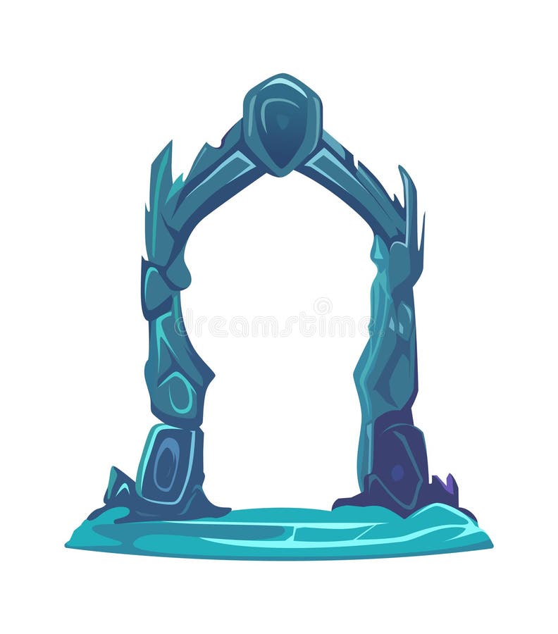Game Magic Portal Arch stock vector. Illustration of magic - 282295333